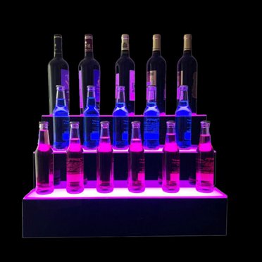 OnDisplay Luxe Wireless LED Lighted Home Bar Liquor Display Stage ...