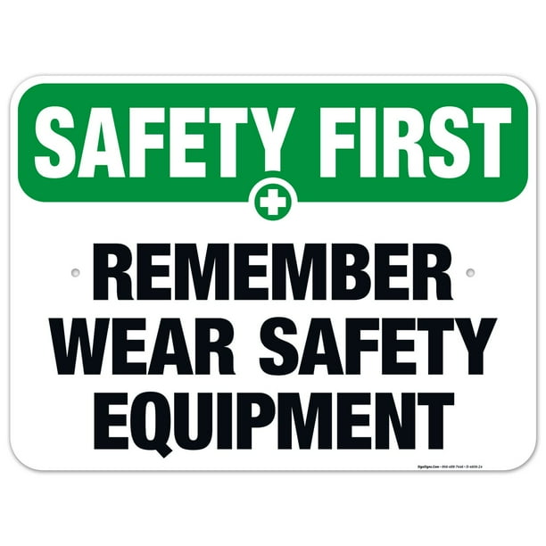 Safety First, Wear Face Shield When Using Grinder, Safety Sign ...