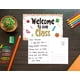 WaaHome 30pcs Welcome To Class Postcards,Confetti Welcome Postcards for ...