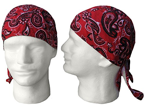 Paisley Doo Rag Du Rag Do Cotton Bandana Headwrap PICK COLOR Chemo Cap ...