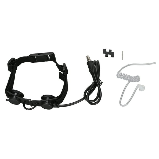 Throat Microphone Adjustable Noise Reduction Detachable 7.1mm Military ...