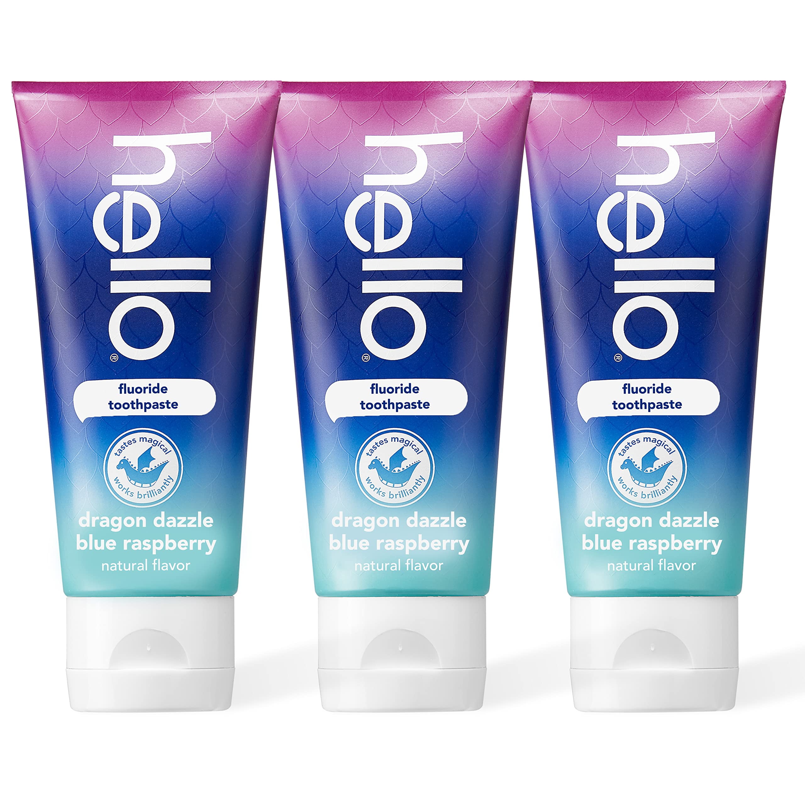 Pasta de dientes hello Dragon Dazzle Blue Raspberry Kids 125ml x3 ...