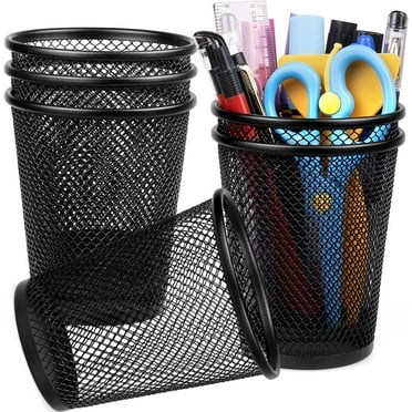 Pen+Gear Metal Desk Organizer Set, Black, 4 Pieces - Walmart.com