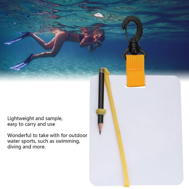 Writing Board, Underwater Writing Slate Board With Swivel Clip And ...