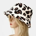 Aoochasliy Hats and Gloves Clearance Women's Trendy Leopard Print Basin ...