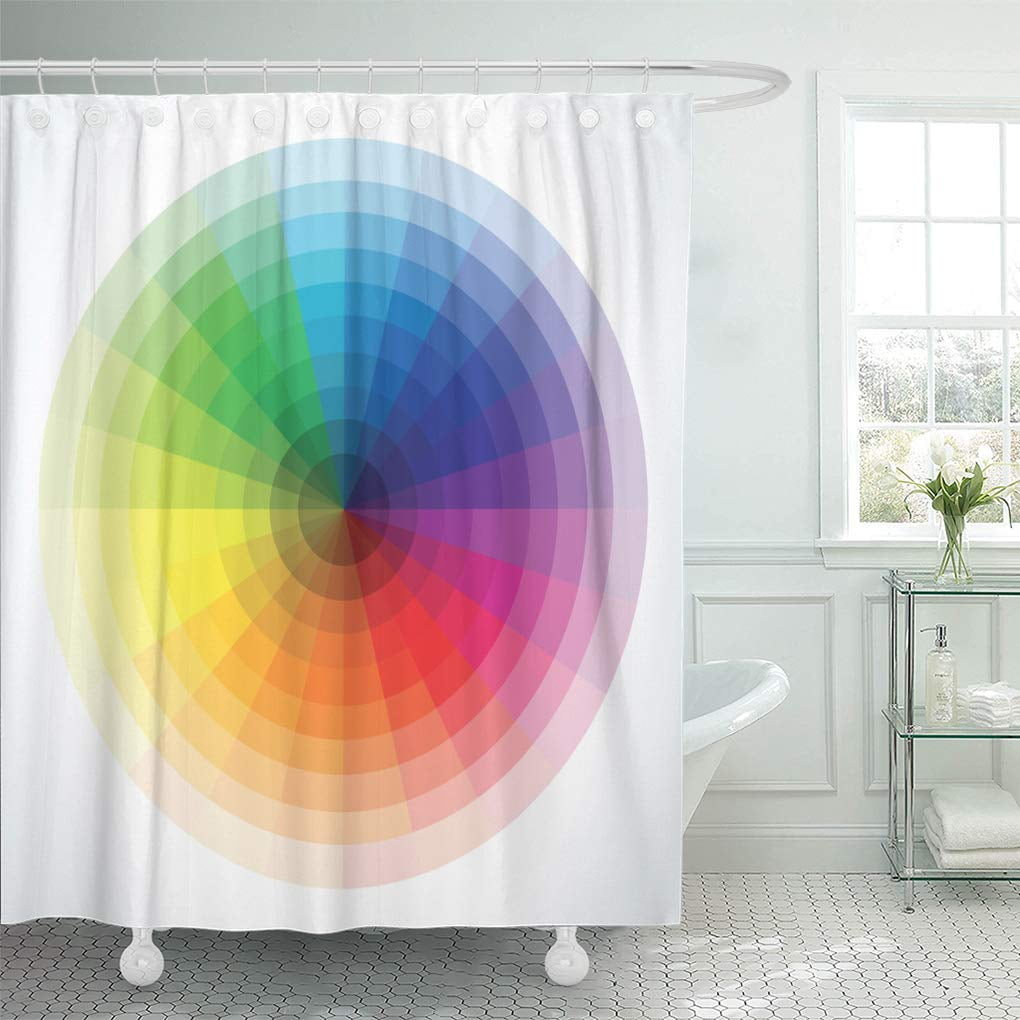 CYNLON Graphic Colorful Spectrum Color Wheels Circle Pantone Rainbow ...