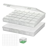 Diamond Painting Bead Storage Containers, 3 Pack 84 Slots Plastic Craft ...