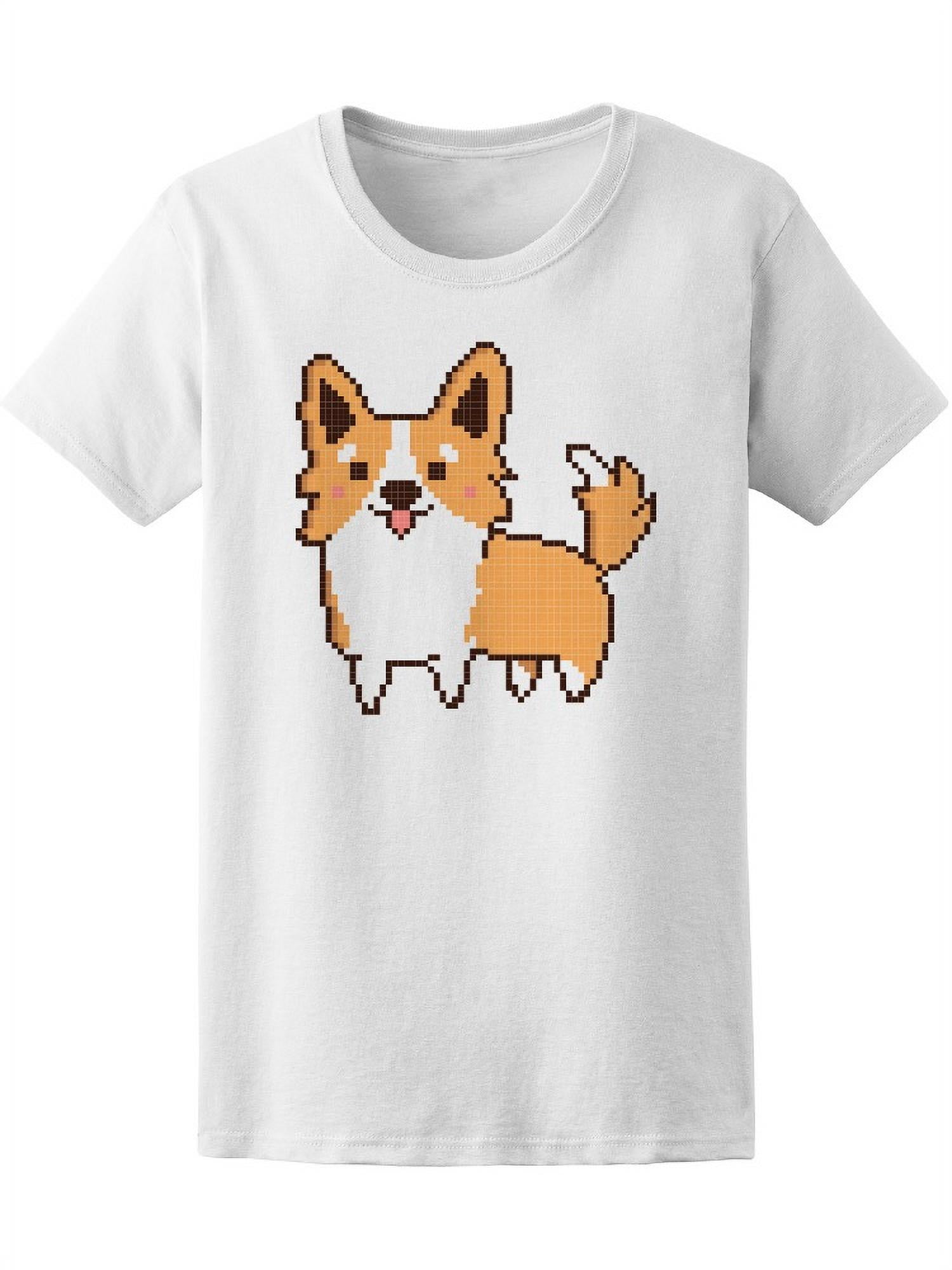 Welsh Corg 8 Bit Pixel Art Doggy T-Shirt Women -Image by Shutterstock ...