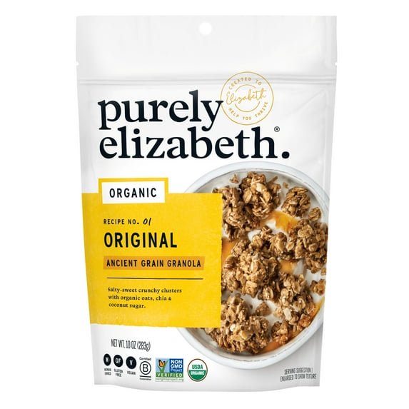 Purely Elizabeth Organic Granola, Salty-Sweet Ancient Grain Clusters ...