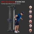 Wall-Mount Cable Station for Home Gym, LAT Pull Down Machine with ...