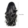 Front Lace Large Wig Womens Center Split Long Curly Hair Synthetic Fiber Headgear Suitable For
