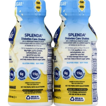Splenda Diabetic Protein Drink Supplement, French Vanilla Nutrition ...