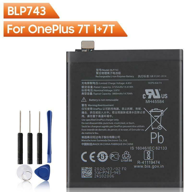 Click here for Phonesmart Replacement Battery For Oneplus 7t  Blp... prices