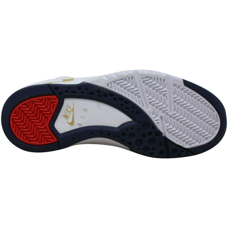Nike Men's Air Flight Lite II Mid Shoes, White/Red-Navy Nike Men's Air Flight Lite II Mid Shoes, White/Red-Navy