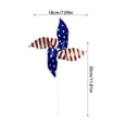 4th of July Plastic Handheld Pinwheel with Star Stripe Design ...