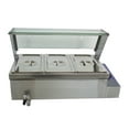 INTBUYING Food Warmer 3-Pan Commercial Buffet Food Soup Warmer ...