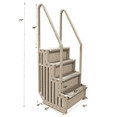 Free Shipping! Confer Plastics Heavy Duty Access Pool Step 1, Wide ...