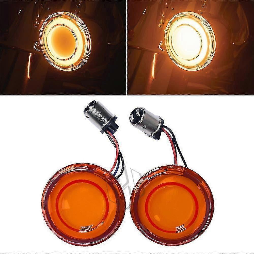 Motorcycle 1157 Bullet Style Led Front Turn Signal Conversions Case For ...