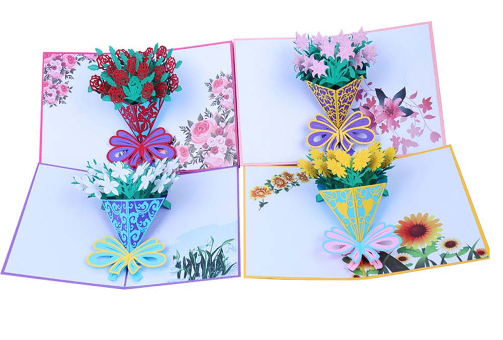 Papercraft Handmade 3D Greeting Cards for All Occasions Pop Up Card For ...