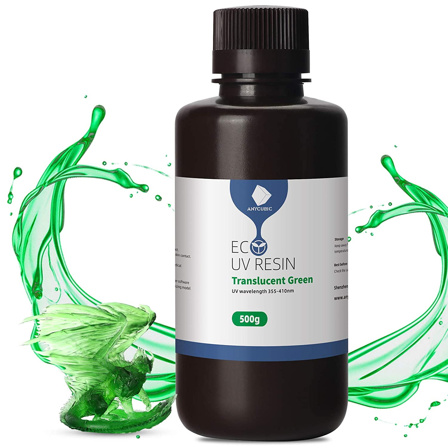 ANYCUBIC 3D Printer Resin with Low Odor and Safety, 405nm UV Plant ...