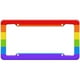 Rainbow LGBTQ Gay Pride Pattern License Plate Frame - Walmart.com