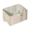 Cute Storage Basket With Handle Storage Bin Decorative Organizer For ...