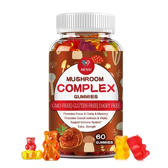 Nutrops by Gruns Sugar-Free Lions Mane Mushroom Gummies for Adults ...