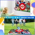 EKIND 2-in-1 Soccer Toss Game Set, Football Target Throwing Toy, Indoor ...