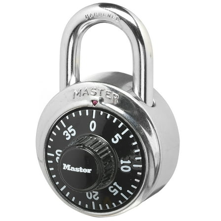 Master Lock Stainless Steel 48 mm (1-7/8 in) Combination Lock, 19 mm (3 ...