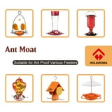 HOLAHOMA, Ant Moat for Hummingbird Feeder, 3 OZ, Red Insect Guard ...