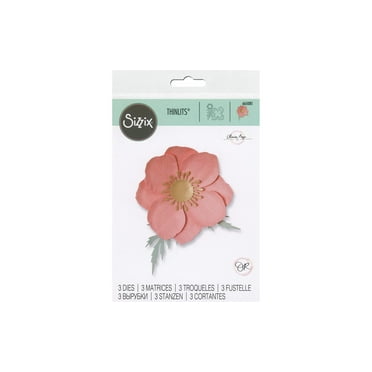 Sizzix Thinlits Die Set 5PK Peony by Courtney Chilson - Walmart.com