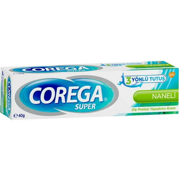 Corega Super Mint Denture Adhesive Cream 40gr - Walmart.ca
