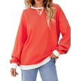 Fantaslook Color Block Sweatshirts for Women Crewneck Long Sleeve ...