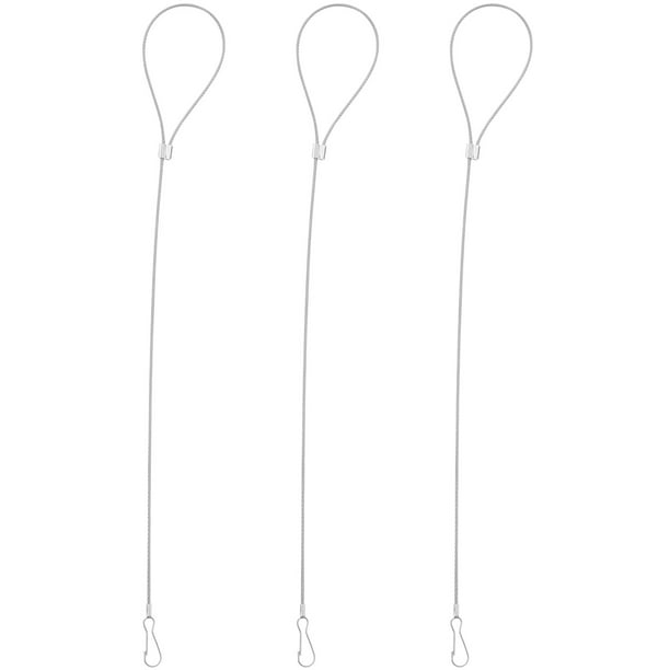 Etereauty Gate Pull Latch Cable Fence Cord Wooden Steel String ...