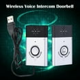 Doorbell,Receiver Door With 1* Unit Silver Voice Intercom Doorbell ...