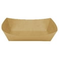 Karat Disposable 2lb Paper Food Boat, Hot Dogs Platter, Kraft Brown ...