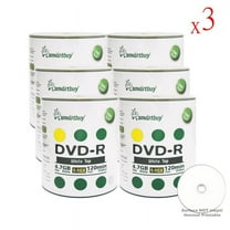 1800 Pack Smartbuy 16X DVD-R 4.7GB 120Min White Inkjet Hub Printable Data Blank Media Recordable ...