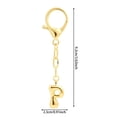 Alphabet Keychain For Everyday Use – Minimalist Letter Charm Key Ring ...