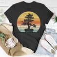 Bonsai Tree Vintage Japanese Bonsai Tree Sun Graphic Tee Unisex Adult ...