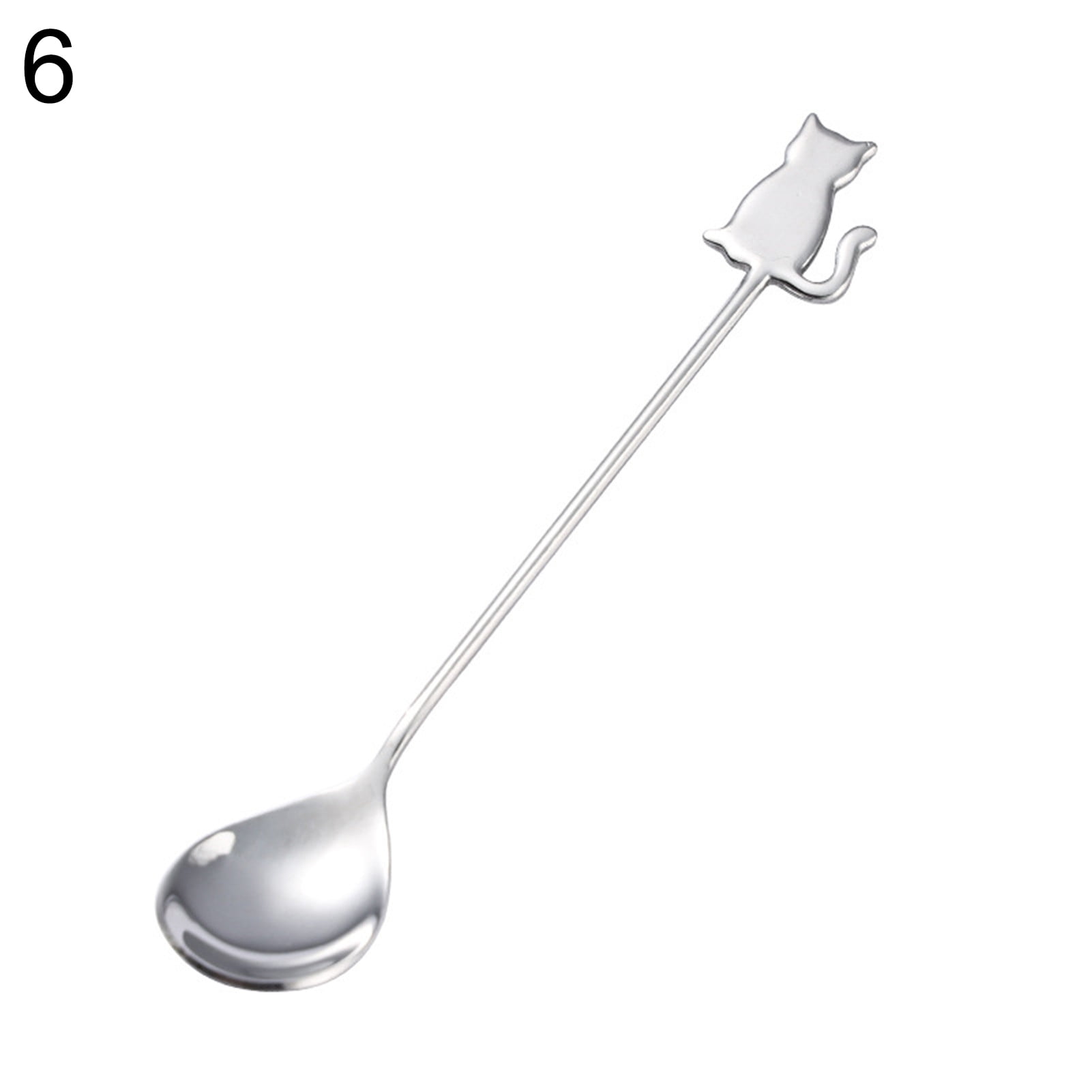 Grandest Birch Cat Fish Coffee Stirring Dessert Stainless Steel Milk ...