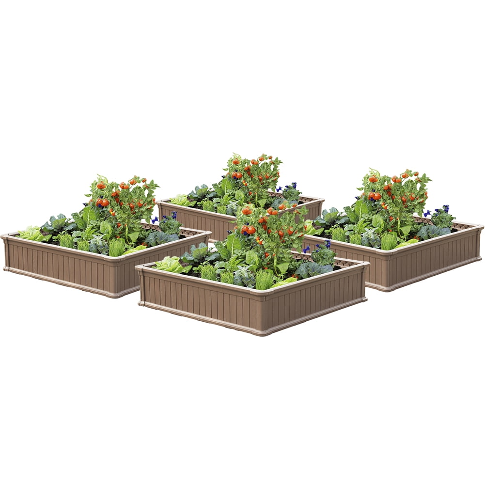 Modern Home Raised Garden Bed Kit - Stackable Modular Flower/Planter ...