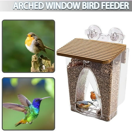 Beautiful Arch Window Wild Bird Feeder With Huge 2l Capacity & Dual ...