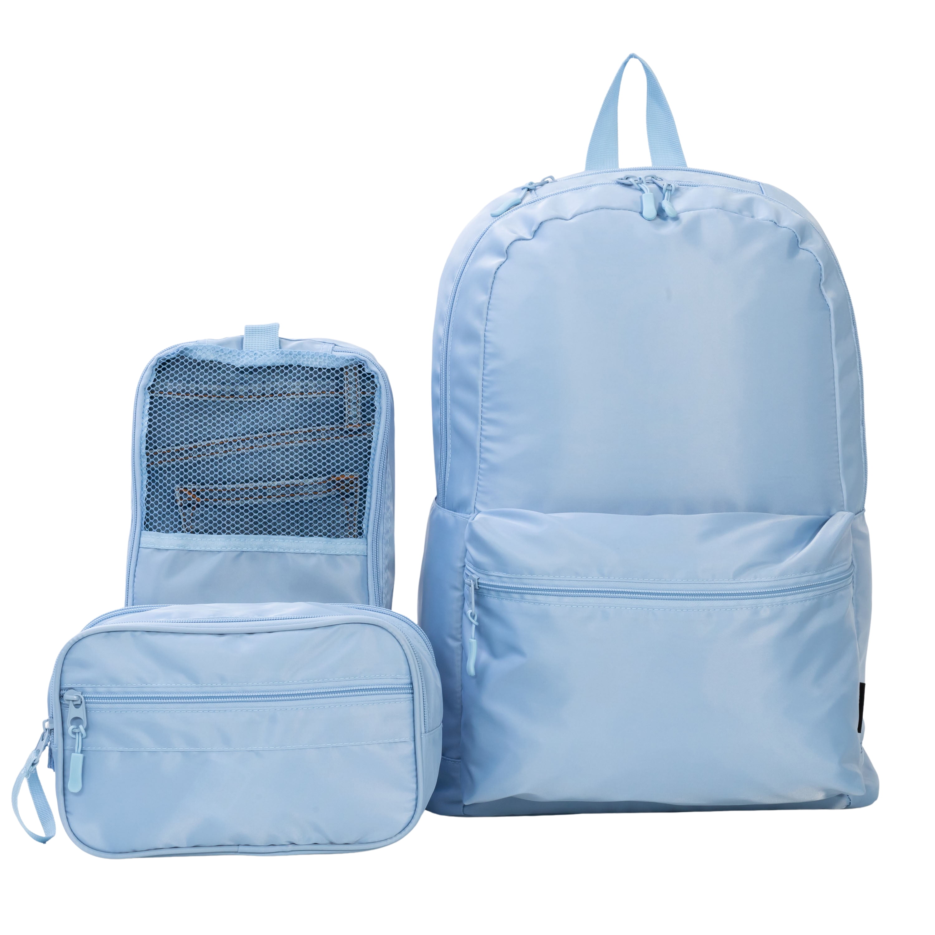 Jetstream® 3-Piece Travel Set – Foldable Travel Backpack, Toiletry Kit ...