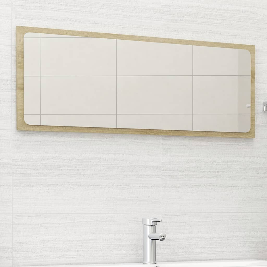 Click here for Vidaxl Bathroom Mirror Sonoma Oak 100x1.5x37 Cm En... prices