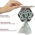 Leashboss Wall Mount Doggie Waste Disposal, Pet Poop Bag Dispenser ...