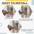 Bestwell 15 Pcs Door Hinge Shims Steel Metal Shim for Repair Kit, 4 ...
