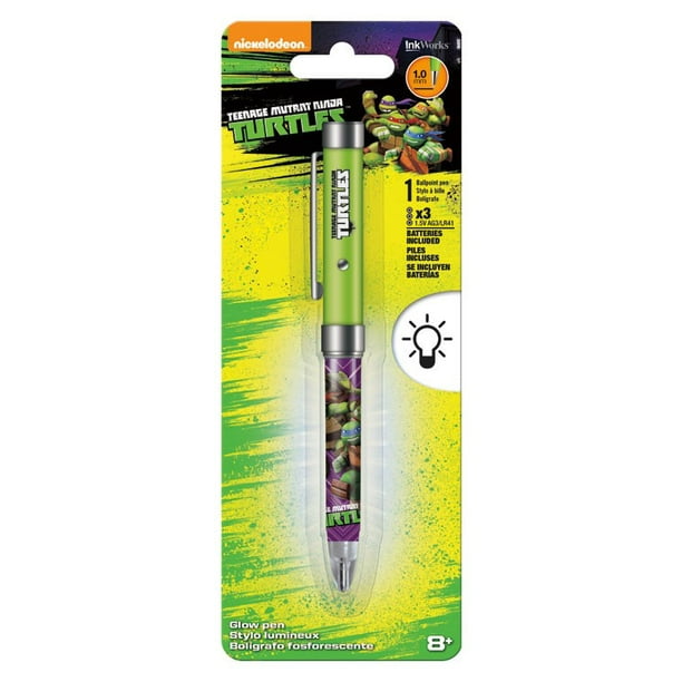 Glows Pen - TMNT - Ninja Turtles - Light 1.0mm Ballpoint New iw3763 ...
