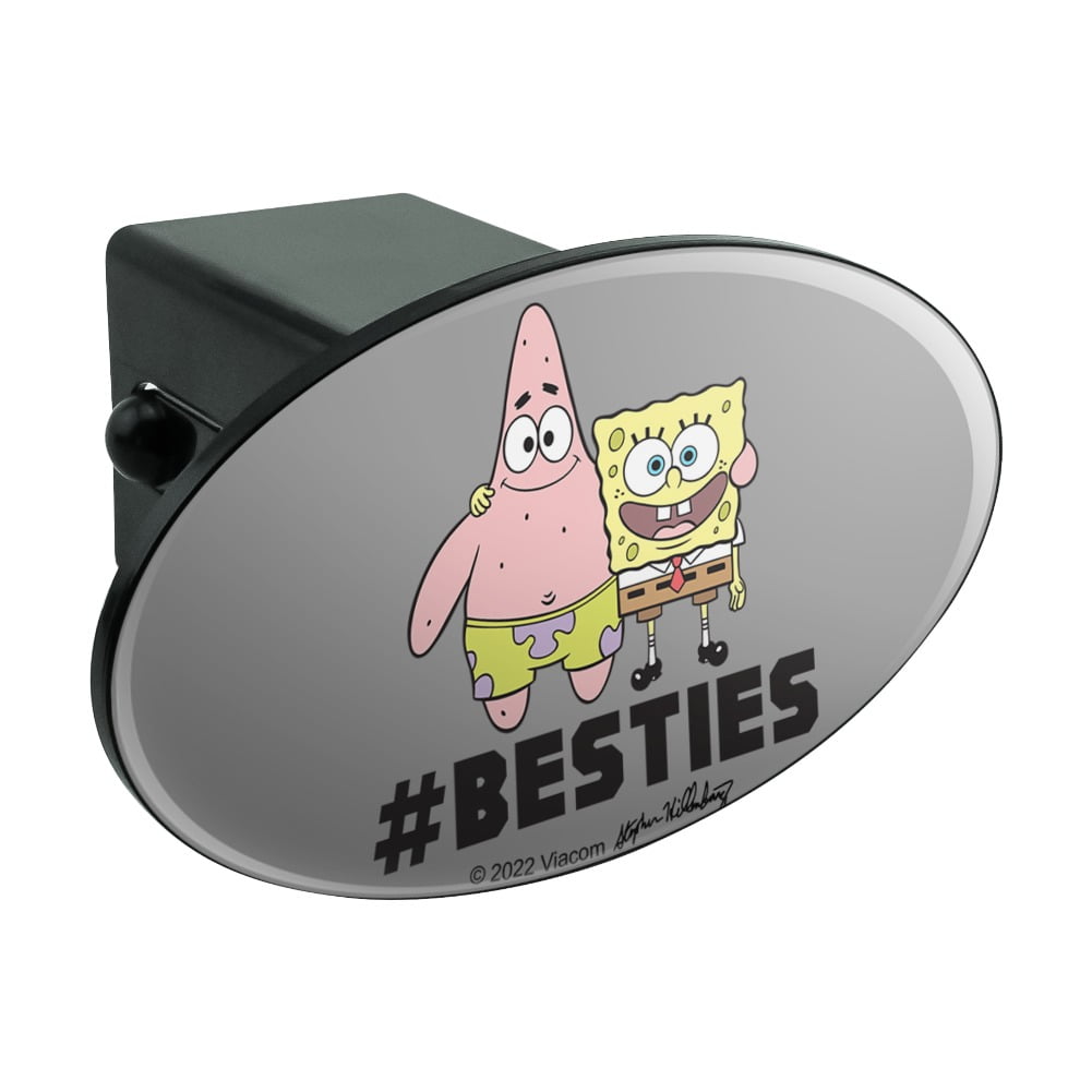 SpongeBob Besties Oval Tow Trailer Hitch Cover Plug Insert - Walmart.com