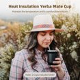 2 Pcs Mate Cups, 8 Oz Stainless Steel Yerba Mate Set, Double Wall ...
