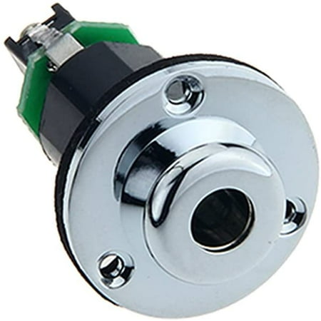 Chrome Guitar Mandolin Ukulele Output End PIn Jack Socket for Piezo ...